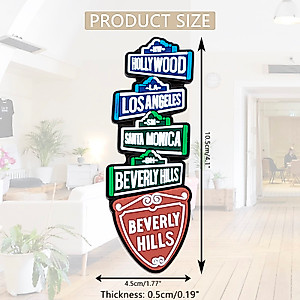 KOZOREN Hollywood Rubber Fridge Magnet Beverly Hills Los Angeles Santa Monica USA Landmarks Tourist Travel Souvenir