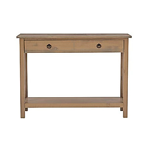 Linon Titian Driftwood Console Table, 42"W x 13.98"D X 30.7"H