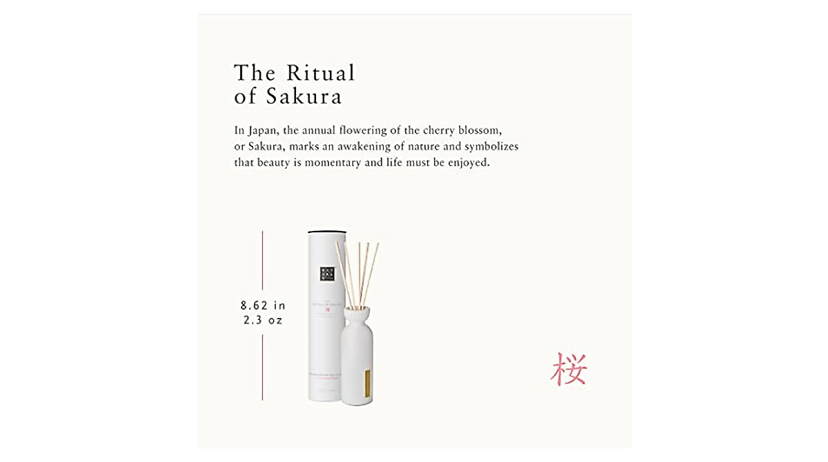 RITUALS Sakura Oil Reed Diffuser Set - Long-Lasting Cherry Blossom ...