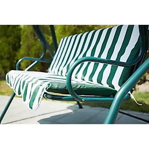 ANSNAL Patio Swing Cushion Cover for 3 Seat Swing Chair, Waterproof Swing Seat Cover Dust Proof Replacement All Weather Swing Chair Protection