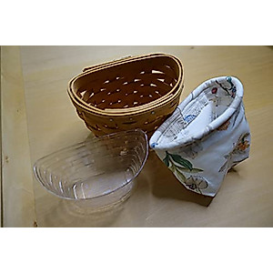 Longaberger Baskets Oregano Booking Basket Classic Stain Hangs on Wall