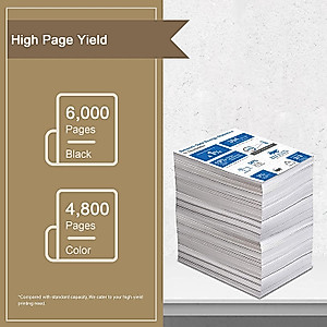 6510 / 6515 Extra High Capacity Toner Cartridge - 106R03480 106R03477 106R03478 106R03479 Compatible Replacement for Xerox Phaser 6510, WorkCentre 6515 Printer Toner 4-Pack (BK/C/M/Y)