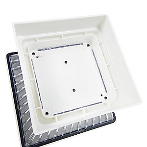 8 Pack Vintage Bronze Garden 4 x 4 Solar LED Post Deck Cap Square Fence Light Landscape Lamp Lawn PVC Vinyl Wood