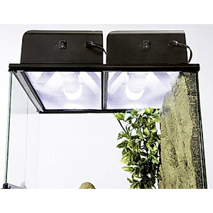 Exo Terra Large Compact Incandescent Light Fixture for Exo Terra Glass Terrariums PT2613 – Measures 36” x 3.5” x 7.8”