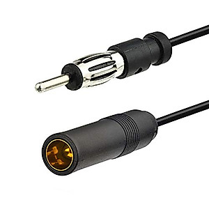 Bingfu Car Radio Antenna Extension Cable 10 feet / 3m Car FM AM Radio Car Antenna Extension Cable Cord DIN Plug Connector Coaxial Cable for Vehicle Truck Car Stereo Head Unit CD Media Receiver Player