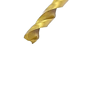 uxcell 4mm Drilling Dia 74mm Length Titanium Plated Straight Shank Twist Drill Bit 4pcs