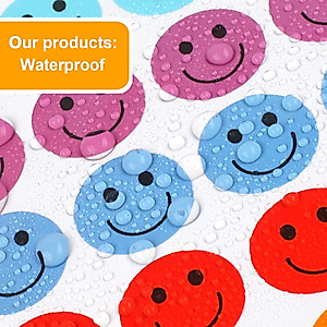 Smiley Face Stickers 1800Pieces, Happy Face Stickers 1in/2.5cm, Small Stickers for Kids Reward Chart (8 Colors)