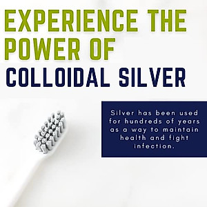 Optivida- Colloidal Silver Infused Coral Toothpaste W/Calcium, Xylitol, and Peppermint Toothpaste 20 ppm Nano All Natural Ingredients - Healthy Gums - Fluoride Free | Glacial Mint & Winter Mint 4 oz