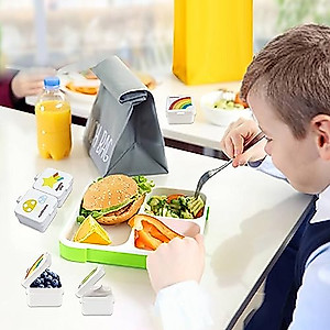 Elykorrne 8 Pack Salad Dressing Container To Go, Small Condiment Containers with Lids, Reusable Sauce Containers, Plastic Condiment Cup, Leak-proof for Lunch Bento Box Kids