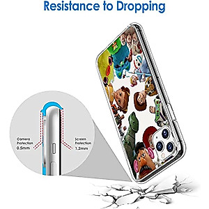 Funny Designed for iPhone 13 Pro Max Case for Men/Women/Girl/Boy, Clear Soft TPU Case with 4 Corners Shockproof Protection (Cute-Funny-Toy-Story)