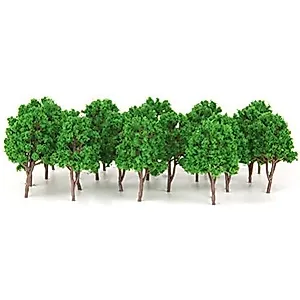 NUOLUX 20pcs Model Trees Landscape 1:150 7.5cm Model Train Scenery Landscape N Scale