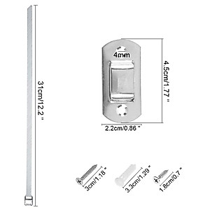 ManLee Metal Furniture Straps for Baby Proofing Anti Tip Furniture Kit Strap Furniture to Wall Cabinet Wall Anchors Adjustable Wall Straps Protect Toddler and Pet from Falling Furniture