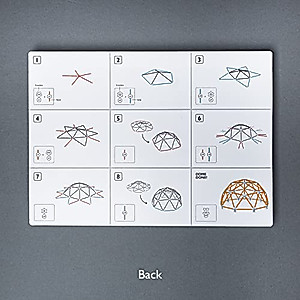 Hubs - Geodesic Dome Toy Construction kit | 6+ | STEM - Engineering - Educational - Building - DIY - Architecture - Geometry - Buckminster Fuller | Works with Lego for Creative Play | 263 pcs.