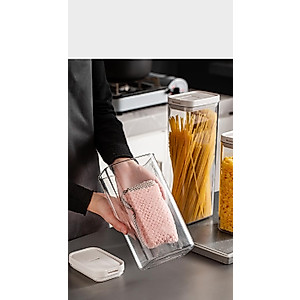 Frianchlly 2PCS Airtight Food Storage Containers Set with Lids PP Free Plastic Dry Food Canisters for Kitchen Pantry Organization and Storage (800ml/28.16oz)