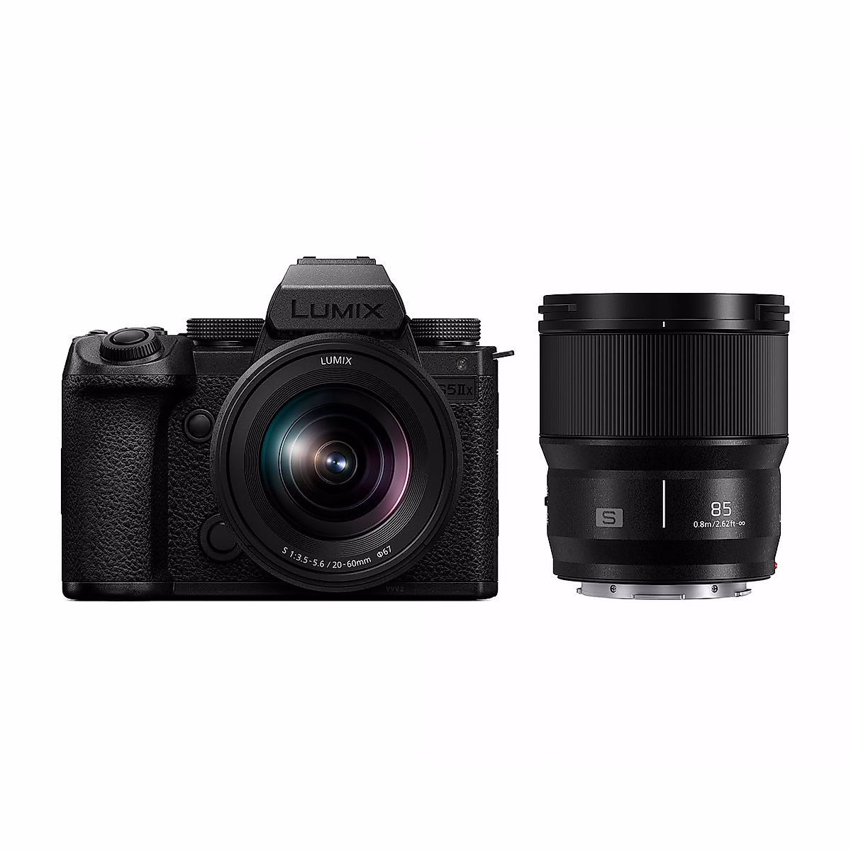 Panasonic LUMIX S5IIX Mirrorless Camera (DC-S5M2XKK) with LUMIX S Series 85mm F1.8 L Mount Interchangeable Lens (S-S85)