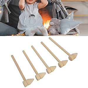 35Pcs Mini Wooden Hammer Hardwood Hammer Knockout Hammer Kids Toys Shell Cracker Accessories for Seafood Lobster Tool Leather Craft