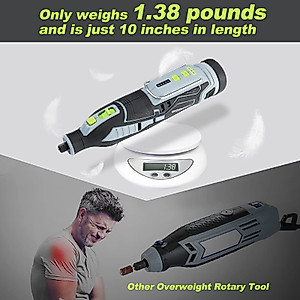 WORKPRO 12V Cordless Rotary Tool Kit, 5 Variable Speeds, Powerful Engraver, Sander, Polisher, 114 Easy Change Accessories, Craft Tool for Handmade and DIY