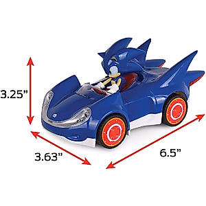 Sonic Toys The Hedgehog Toy Race Car Set - Sonic Gift Bundle with Sonic Pull Back Racecar Plus Stickers and More (Sonic Race Car Set), sonic racecar set (sonic racecar set)