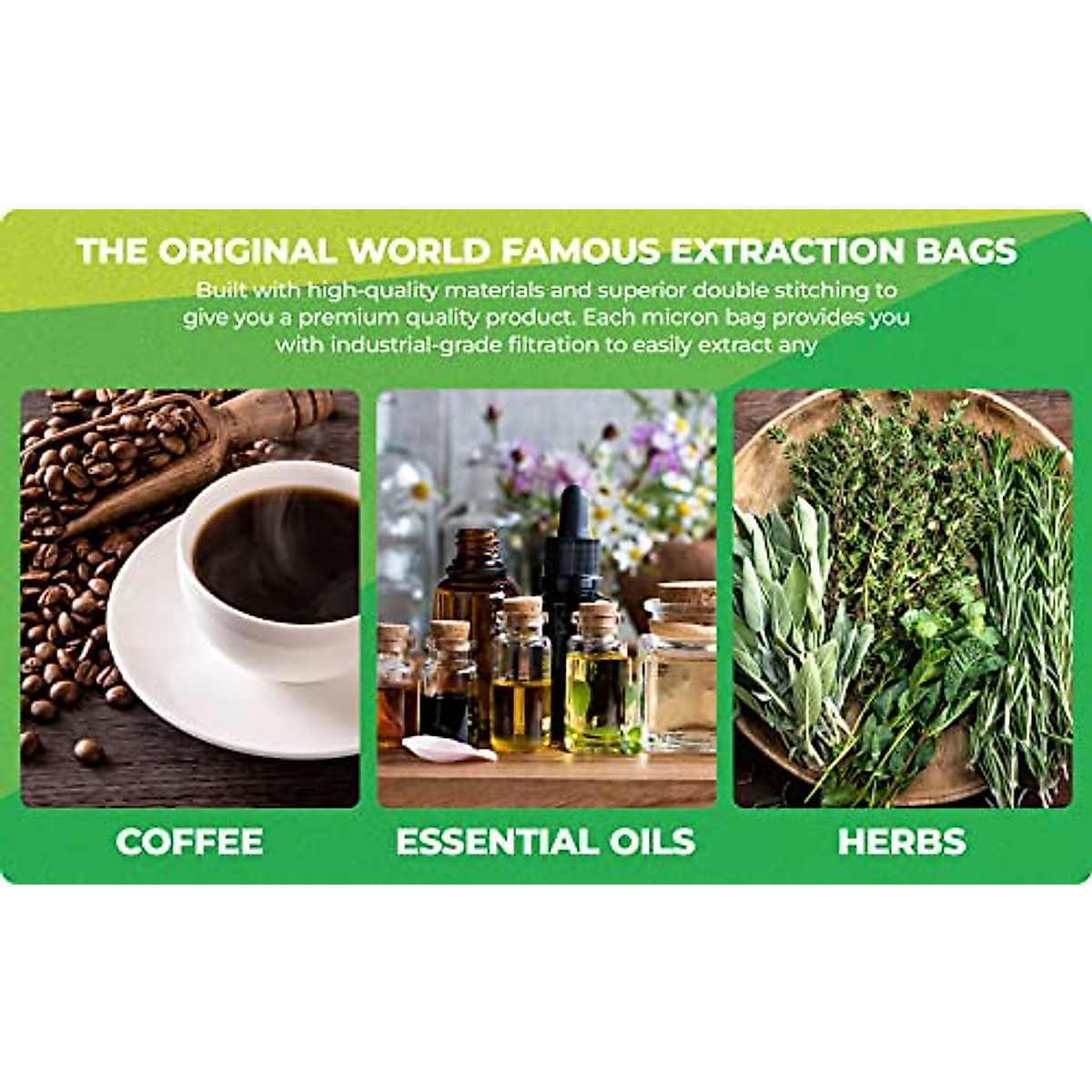 BUBBLEBAGDUDE Bubble Bags 5 Gallon 5 Bags Set - Herbal Ice Bubble Bag Essence Extractor Kit - Plant & Herb Extraction Bubble Bags with 10 x 10” Pressing Screen & Storage Bag (220 to 25-Micron Bags)