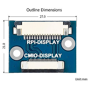 Compute Module DSI Display Adapter, 22PIN to 15PIN Adapter, for Official Compute Module 4 IO Board and Waveshare Compute Module IO Board,Compute Module IO Board Plus