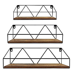 PETAFLOP Floating Shelves Wall Mounted Set of 3