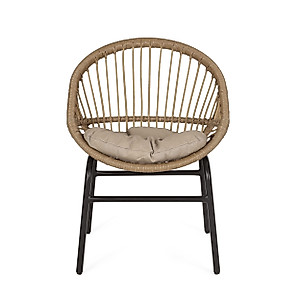 Christopher Knight Home Aldrich Dining Sets, Light Brown + Beige + Teak