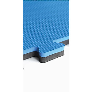 NÖRSK Kid's Floor Play Mat, Reversible Interlocking Foam Puzzle Tiles and Borders, 4-Pack, 16 Square Feet, Multi-Color