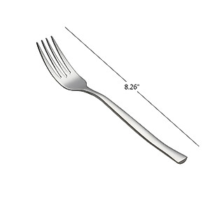 Qskely 12 Pieces Dinner Forks, Stainless Steel