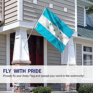 Anley Fly Breeze 3x5 Foot Honduras Flag - Vivid Color and Fade proof - Canvas Header and Double Stitched - Honduran National Flags Polyester with Brass Grommets 3 X 5 Ft