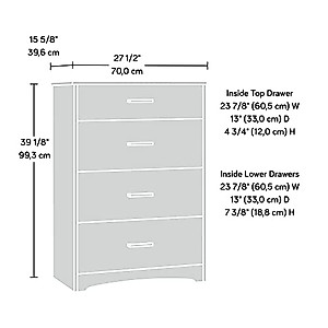 Sauder Beginnings 4-Drawer Chest, Summer Oak Finish