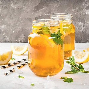 QAPPDA 16 oz Glass Jars With Lids, Wide Mouth Ball Mason Jars,Glass Storage Jars For Food,Canning Jars For Pickles,Herb,Jelly,Jams,Honey,Kitchen Canisters Dishware Safe 15 Pack