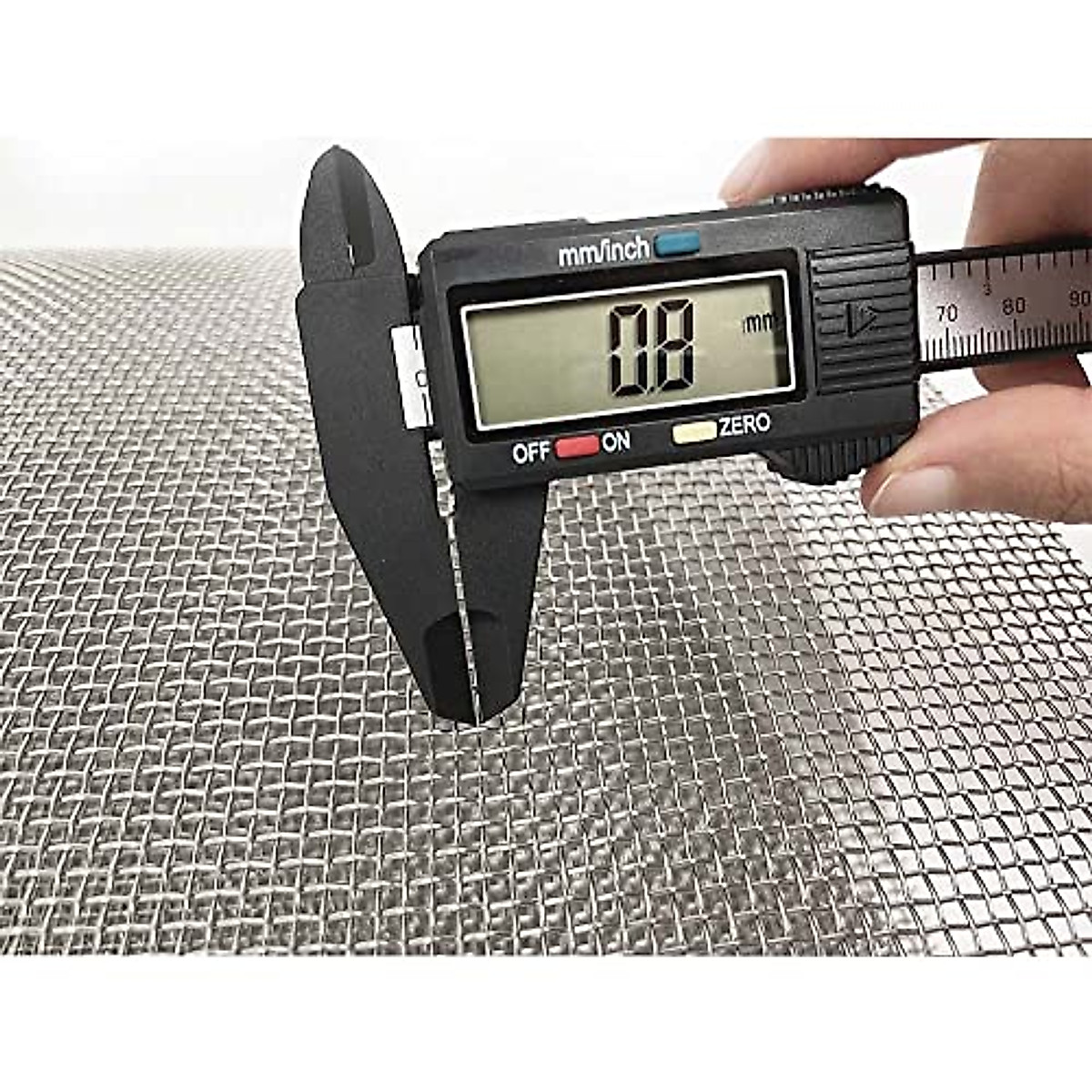 304 Stainless Steel Woven Wire 8 Mesh - 12"X24" (30cmX60cm) Garden Fence BBQ Wire Mesh Window Screen Mesh 2 Pcs