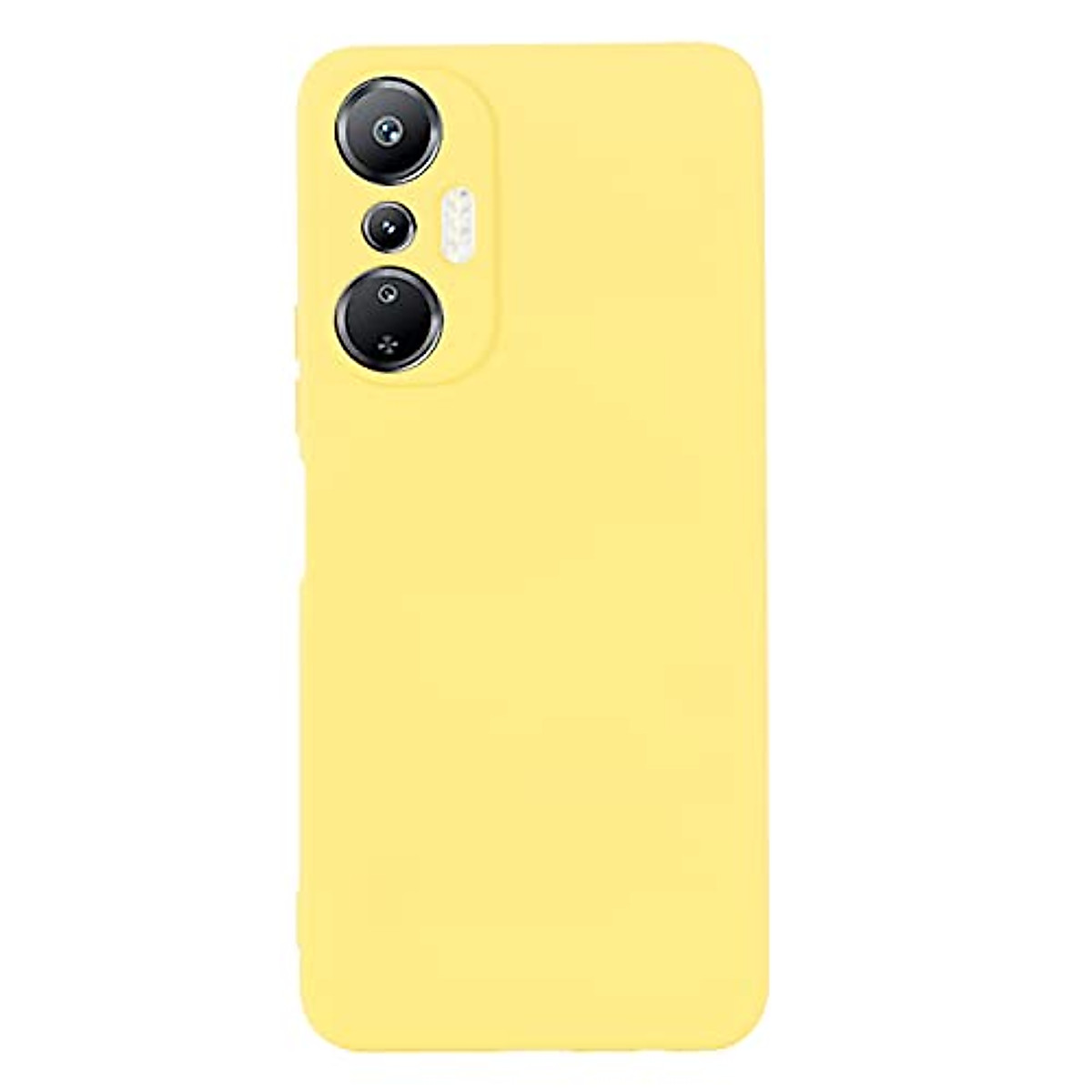 Case for Infinix Hot 20S, Liquid Silicone Protective Phone Case for Infinix Hot 20S with Silicone Lanyard, Slim Thin Soft Shockproof Cover for Infinix Hot 20S Silicone Case Yellow