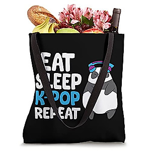 Eat Sleep K Pop Repeat Women Men Kids K-Pop Music Tote Bag