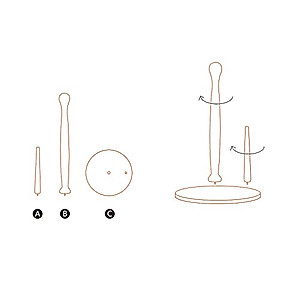 Kitchen Paper Roll Holder Paper Towel Rack Dining Table Kitchen Paper Roll Holder Vertical Paper Towel Storage Rack