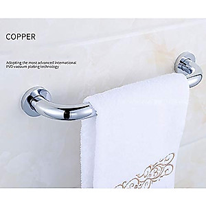 CRODY Bath Wall Attachment Handrails Grab Bar Rails Toilet Shower Brass Grab Bar,Wall Mounted Polished Finished Bathroom Handrail,Towel Rack Support Handle Safety Railing Guard Frame for Elderly Disab