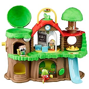 Fat Brain Toys Timber Tots Schoolhouse - Classic Imaginative Play for Ages 2+