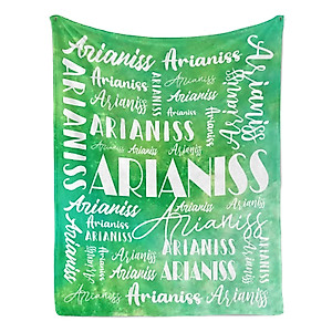 Customization of lover Custom Name Blankets Personalized Blanket and Throw Customized Flannel Blankets for Kids Adult(50''x60'')