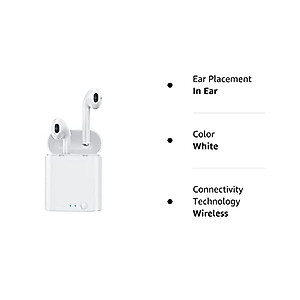 K-Musculo PCASED zwwf Waterproof Bluetooth 5.0 True Wireless Earbuds, 30H Cyclic Playtime TWS Headphones with Charging Case and mic, in-Ear Stereo Earphones Headset