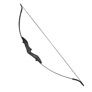 57 Inch Archery Takedown Recurve Bow and Arrow Set 30 35 40lbs Adult Beginner Recurve Bow Kit Double Arrow Rest Left Right Hand Hunting Longbow for Shooting Target Practice (Black, 40lbs)