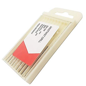 Metric 1.7mm Diameter Twist Drill Bits M35 HSS Straight Shank Cobalt Drill Bit Set HSS Champagne (10 Pcs)