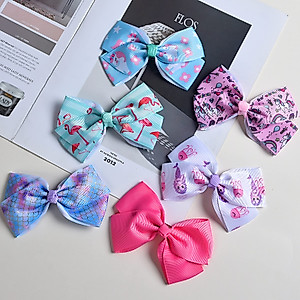 Fsmiling Hair Bows for Girls Alligator Clips Flower Girls Bows Grosgrain Ribbon Bows Hair Accessories for Girls