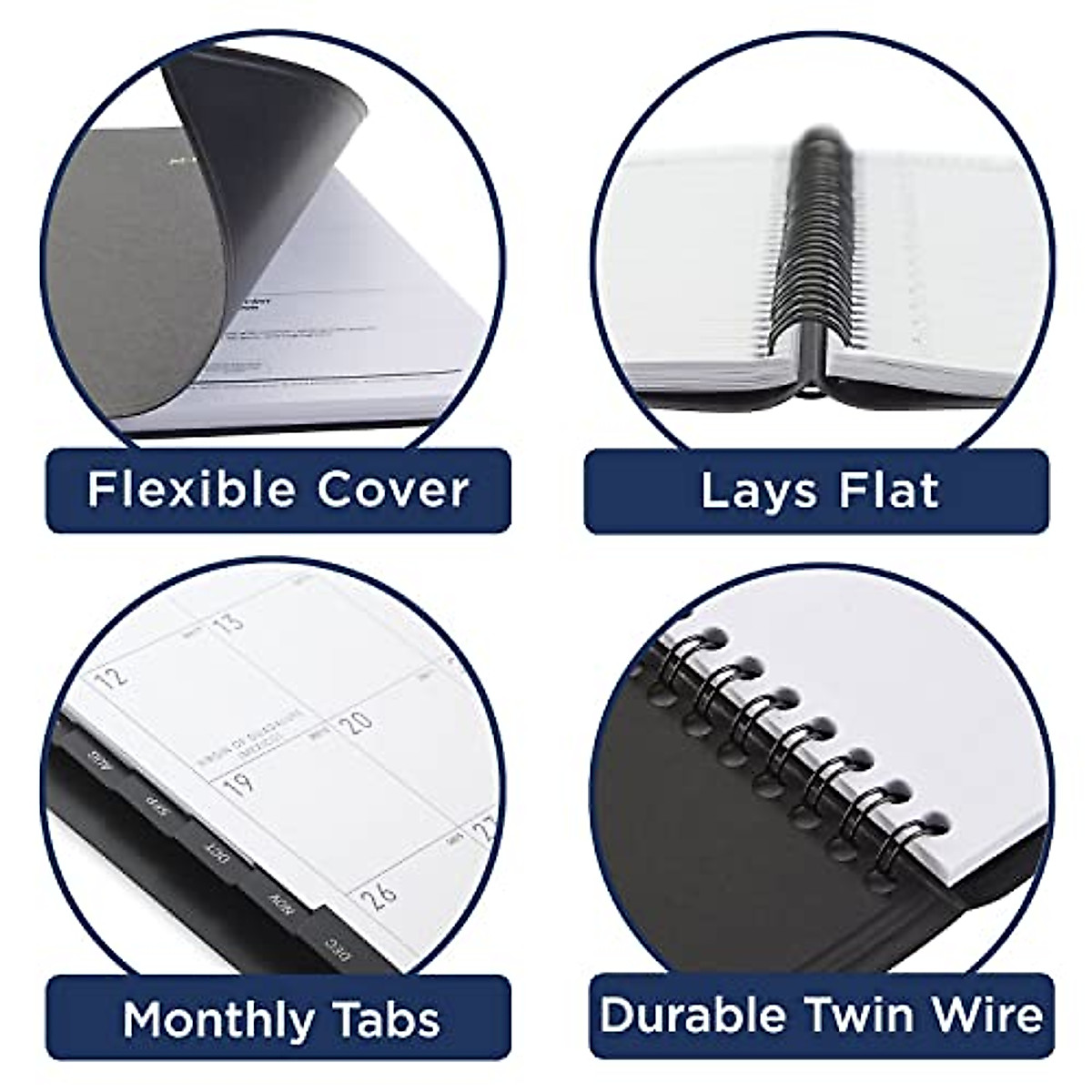 AT-A-GLANCE 2023 Monthly Planner, DayMinder, 8-1/2" x 11", Large, Gray (GC47007)