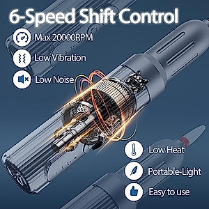 Golgner Cordless Nail Drill Machine, Electric Nail Drill Machine, Portable Electric Nail File Machine, 20000RPM with 12PCS Nail Drill Bits&36Pcs Sanding Bands, for Acrylic Gel Nails, Manicure Pedicure