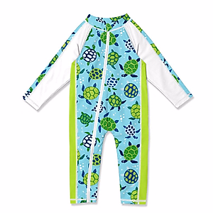 BesserBay Baby Girls Cute Tortoise Blue Swimwear One Piece Uv Protection Rashguard 6-12 Months