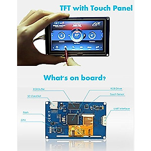 Ferwooh Nextion 3.5'' Display NX4832T035 Resistive Touch Screen HMI TFT Smart Module LCD