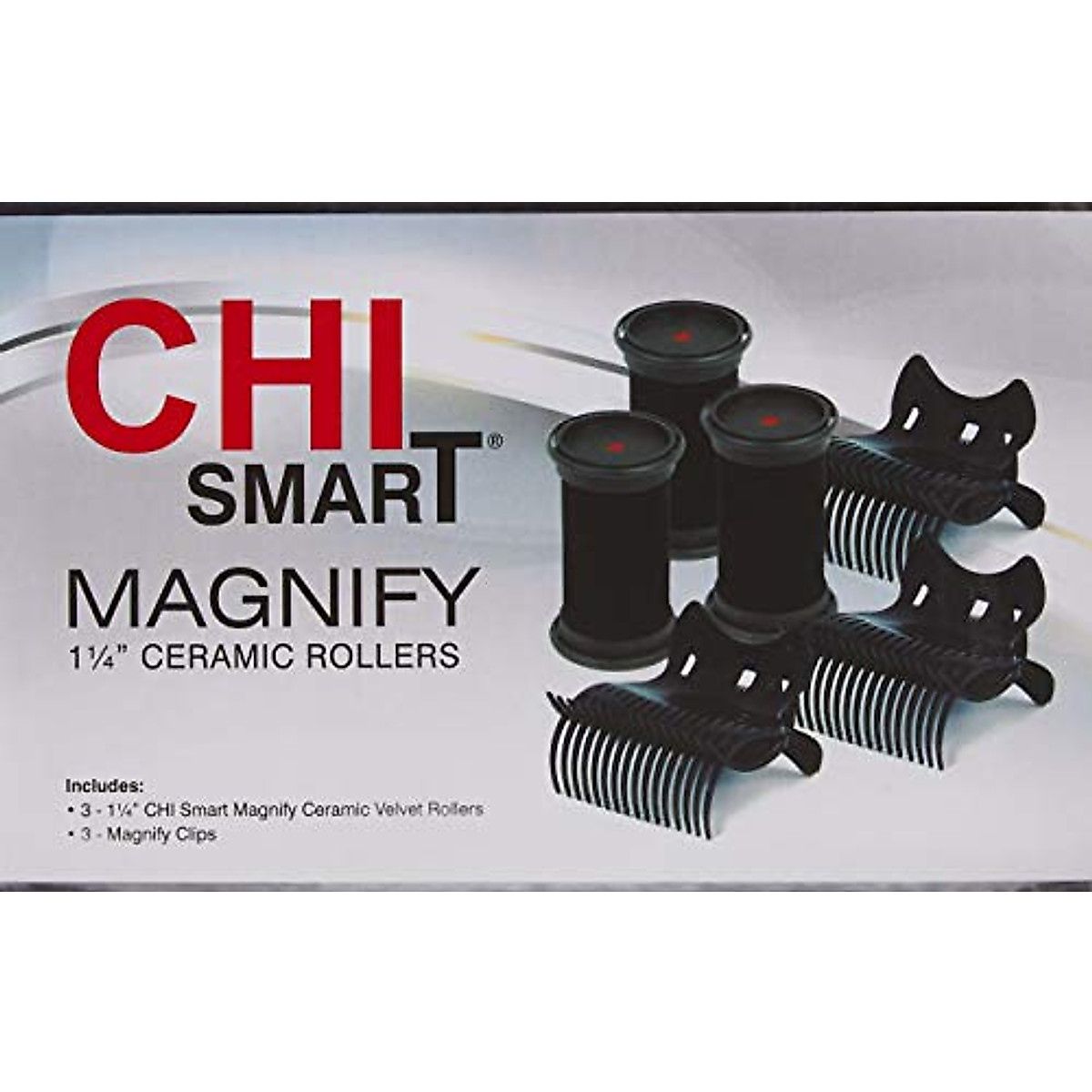 CHI Ceramic Rollers Assortment Medium Rollers + Clips