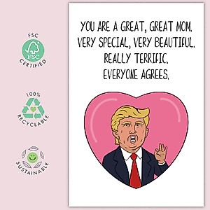 UUEFKTN Funny Birthday Card for Mom, Mothers Day Card Mothers Day Gift For Mom, Humor Mother's Birthday Card Gift For Mum, Funny Baby Shower Card Pregnancy Announcement Card for New Mom