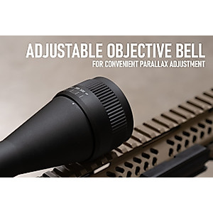 Monstrum Guardian 3-9x40 AO Rifle Scope with Parallax Adjustment | Black