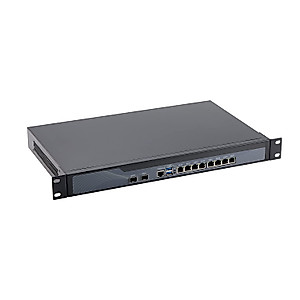 HUNSN 1U Rackmount Firewall, OPNsense, VPN, Network Appliance, 2th Gen Intel I7 2620M, 2640M, RS42, AES-NI, 8 x LAN, 2 x SFP+ 82599ES 10 Gigabit, 8G RAM, 128G SSD, 1TB HDD